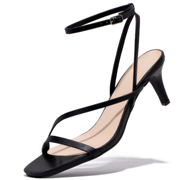 Shoes | New Open Square Toe Strappy Heels | Poshmark